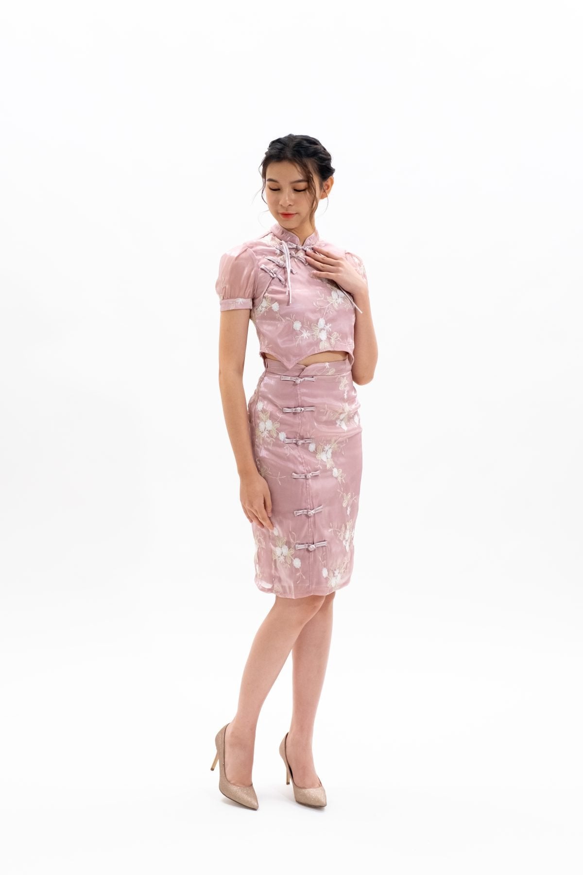 XiWu Qipao (Pink) – Joie Mie