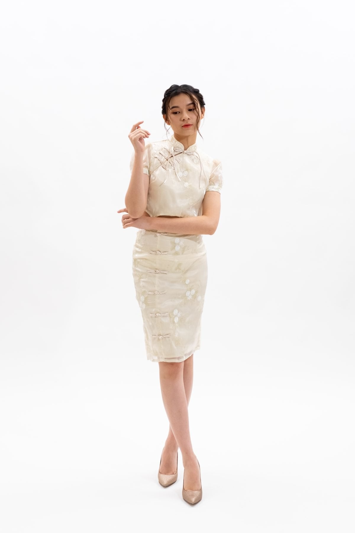 XiWu Qipao (Cream) – Joie Mie