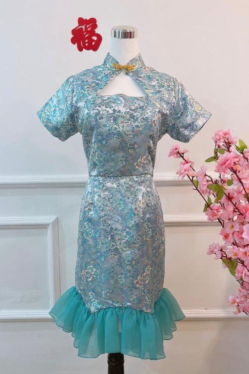 Mimi Gilded Crane Qipao – Joie Mie